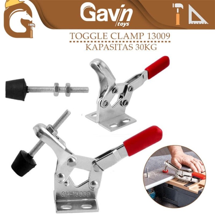 Jual Toggle Clamp 201A Kapasitas 27kg | Quick release clamp woodworking ...