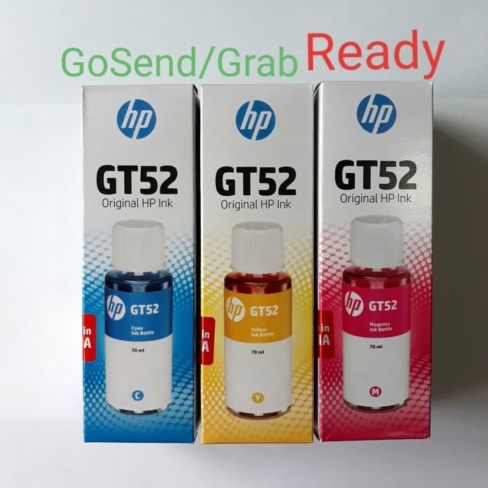Jual HP GT52 Color Ink ORIGINAL GT 52 Colour Tinta Warna HPGT52 ...