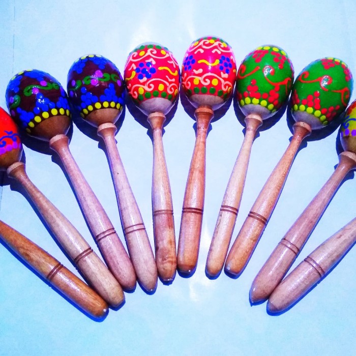 Jual mainan dan alat musik anak shaker marakas telur painting - Kota ...