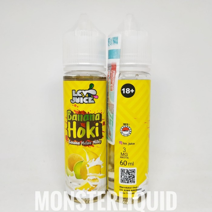 Jual LCV JUICE BANANA HOKI MELON MILKY BY KING BREWERY 3MG 60ML E ...