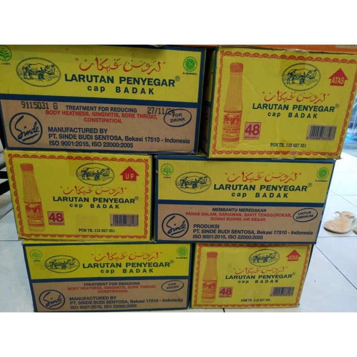 Jual Larutan Penyegar | Larutan Penyegar Cap Badak 200 ML 1 Dus Isi 40 Boto - Jakarta Utara - TC ...