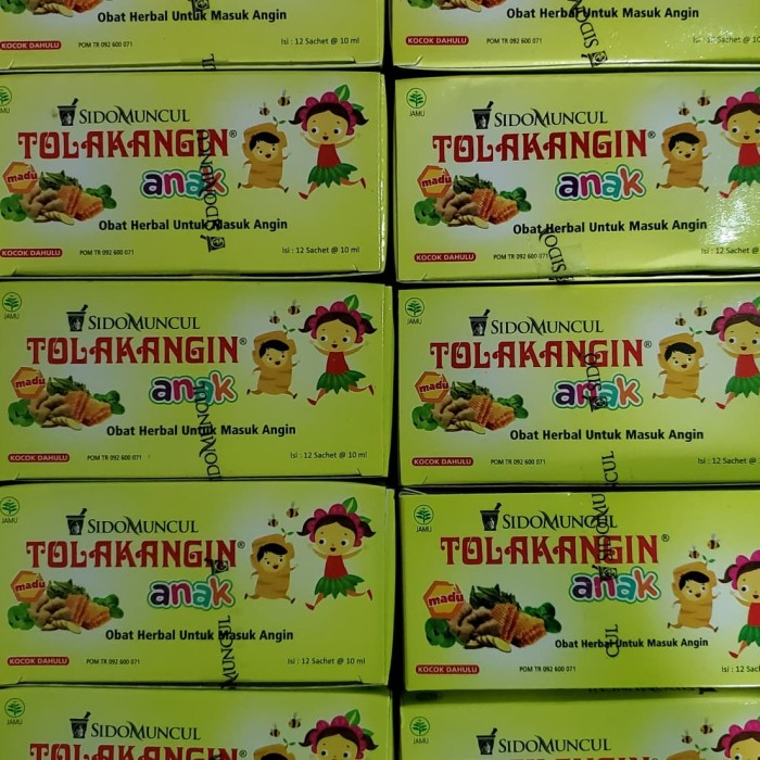 Jual Tolak Angin Anak Cair 1 Box isi 12 Sachet - Agen Resmi Sido Muncul ...