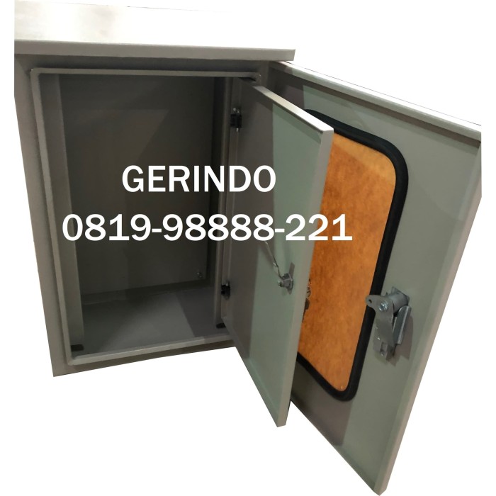 Jual Box Panel Outdoor Double Door 600x400x300mm RAL 7032 - Jakarta ...