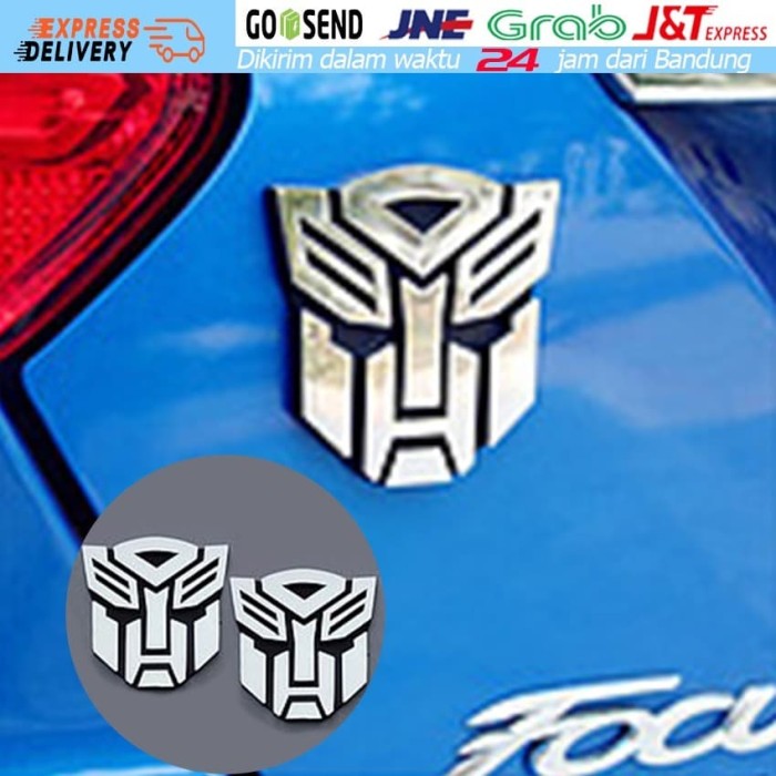 Jual Transformers Optimus Prime 3D Logo Car Emblem Badge Decal Sticker ...