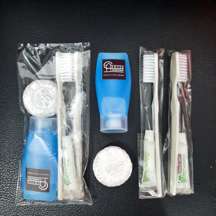 Jual Paket Mandi Hotel / Shampo logo 35 ml + 2 pc Dental kit + Sabun ...