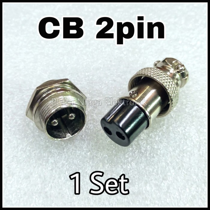 Jual (1 Set) Konektor CB 2p Male Female 2pin Connector CB 2 pin - Kota Bandung - Putra Niaga ...