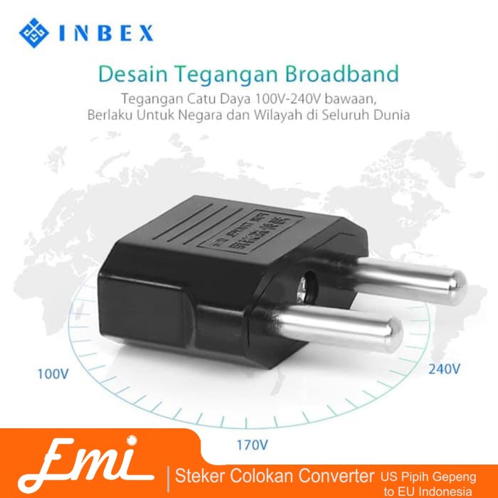 Jual Over Steker Colokan Gepeng/Pipih ke Bulat (Colokan Standard ...