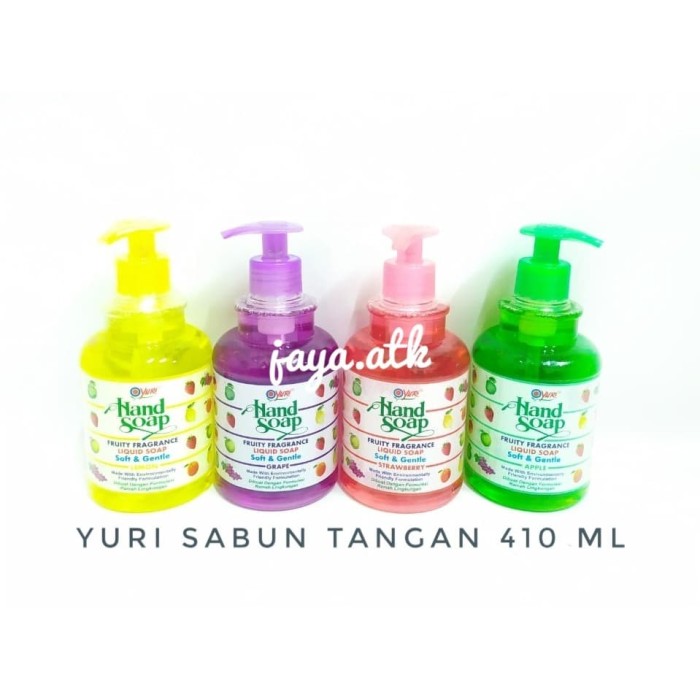 Jual YURI SABUN CUCI TANGAN HAND WASH YURI 410 ML BOTOL PUMP ANTI KUMAN ...