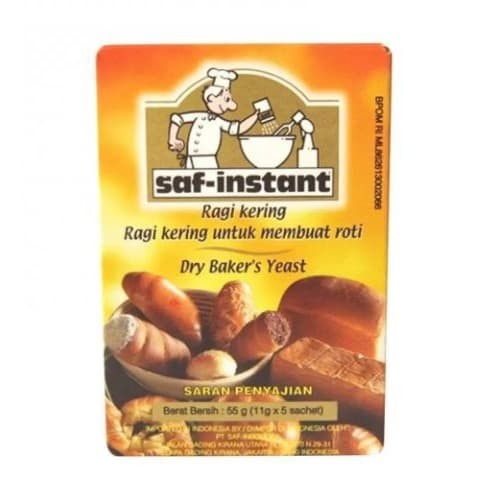 Jual Saf Instant Ragi Kering Pengembang Kue Roti 1 box 5 x 11 gr - Kota ...