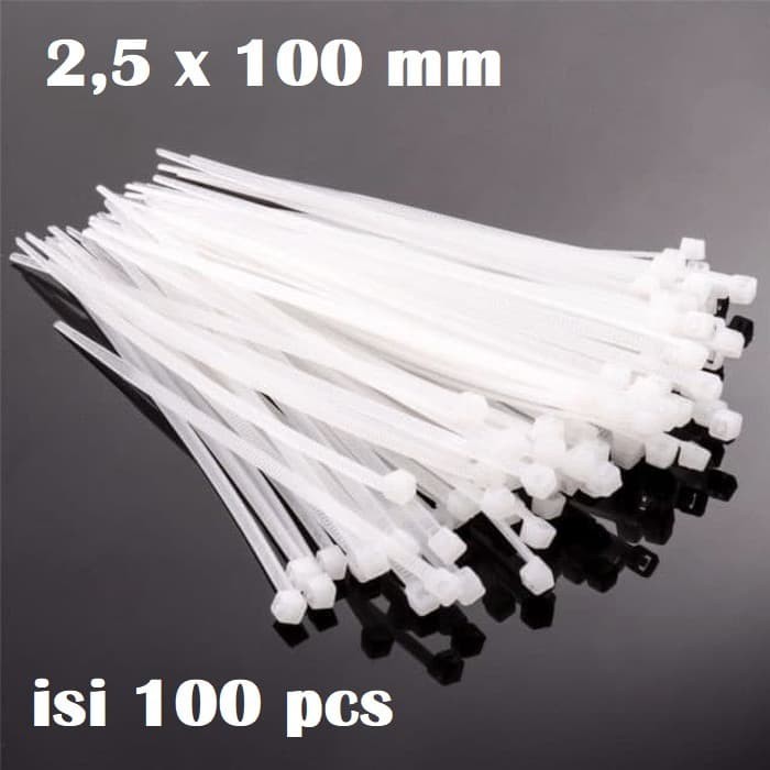 Jual Kabel ties Cable ties Kabel tis Cable tie Perapih 2.5x100mm isi 100Pcs - Kota Depok ...