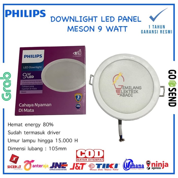 Jual Downlight Led Philips 9 Watt NEW! Tipe Meson / 59449 EyeComfort ...
