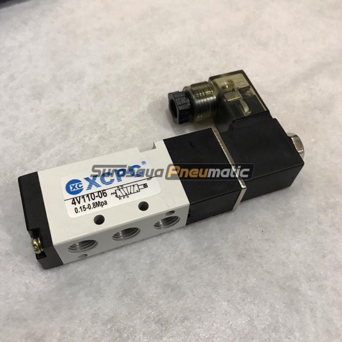 Jual Solenoid Valve “XCPC” 4V110-06-AC220V (Drat 1/8”, 220V) - Kota ...