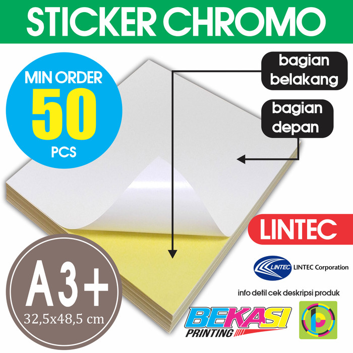 Jual Kertas Sticker Glossy Original by Lintec Japan A3+ - High Quality ...