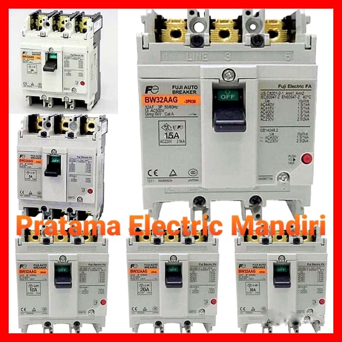 Jual CIRCUIT BREAKER MCCB BW32AAG 3P 3A 5A 10A 15A 20A 30A FUJI ELECTRIC - Jakarta Barat ...