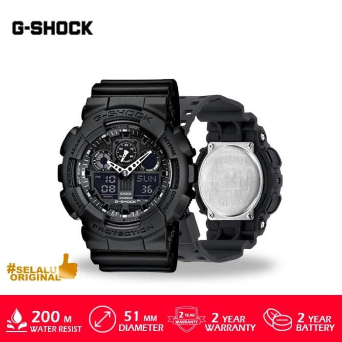 Jual Casio G-Shock GA-100-1A1DR / GA-100-1A1DR / GA100 ORIGINAL ...