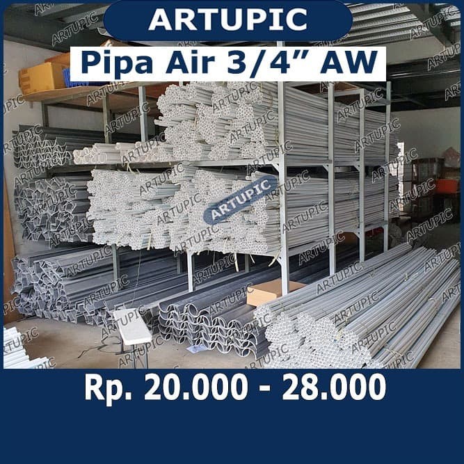 Jual Pipa Pralon Paralon Air 3 per 4 inch PVC AW Putih - Kota Tangerang ...