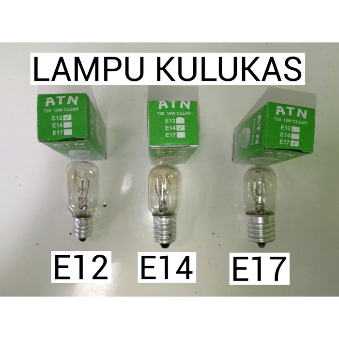 Jual Lampu Kulkas E12 E14 E17 15watt ATN - E14 - Jakarta Utara - terangjaya8899 | Tokopedia