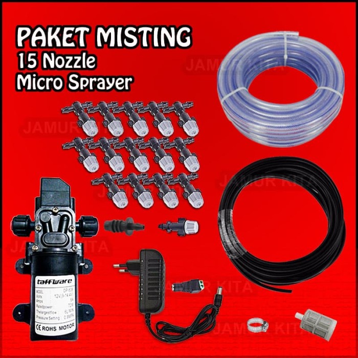 Jual Paket Misting 15 Titik Micro Sprayer Nozzle - Kota Binjai - Mist ...