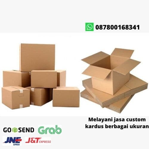 Jual [100 pcs] CUSTOM KARDUS KARTON PACKING POLOS ATAU DESIGN / BOX ...