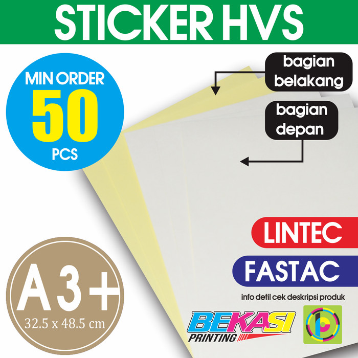 Jual Kertas Stiker HVS A3+ / Printable Sticker (bisa di Print) - FPL ...