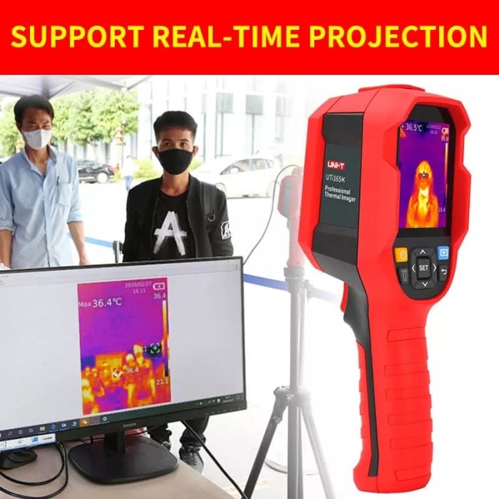 Jual UTi165K Human Body Infrared Thermal Camera Real Image Live LED ...
