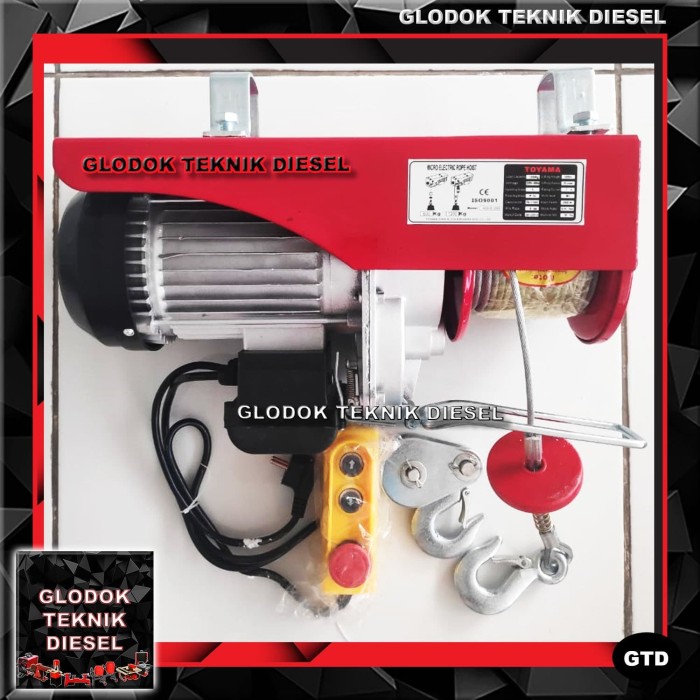 Jual ELECTRIC WIRE ROPE HOIST 1 TON 1200 KG 20M TAKEL KATROL LISTRIK ...