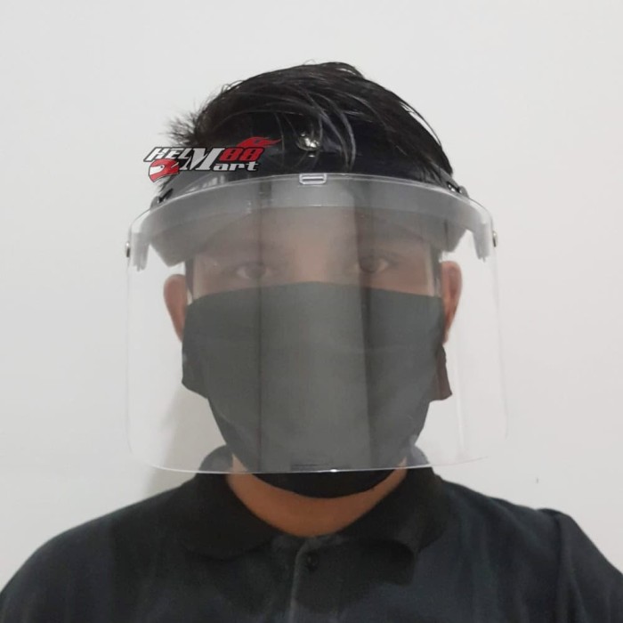 Jual Face Shield APD Reusable Pelindung Wajah Topi APD Sederhana - Kota ...