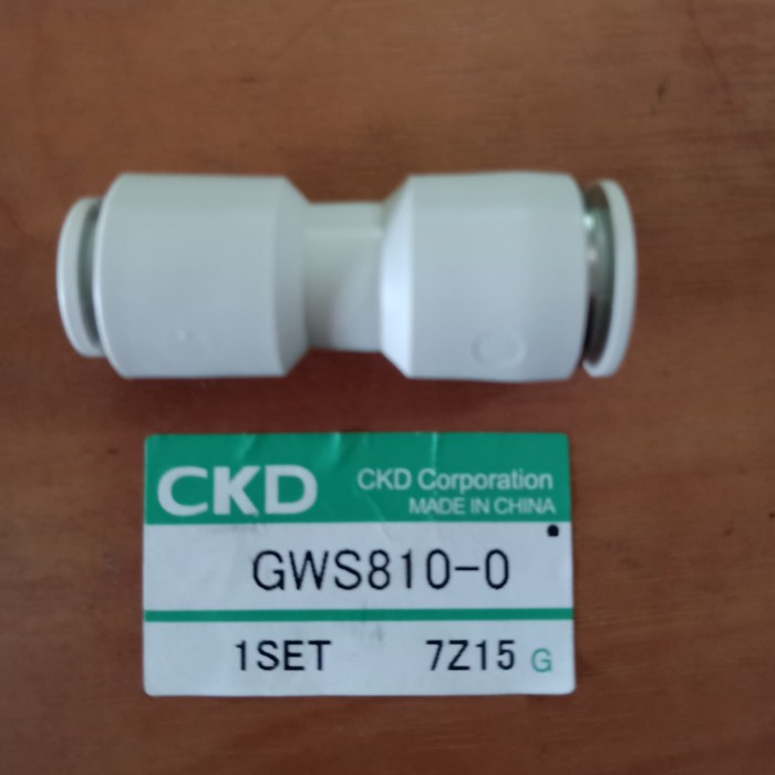 Jual CKD FITTING STRAIGHT GWS810-0 (Fitting lurus, Selang 8mm x 10mm ...