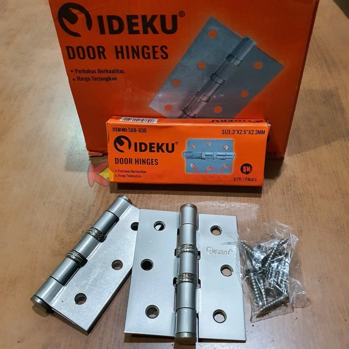 Jual Engsel Besi / Engsel Jendela Pintu Murah Tebal Chrome Satin 3 ...