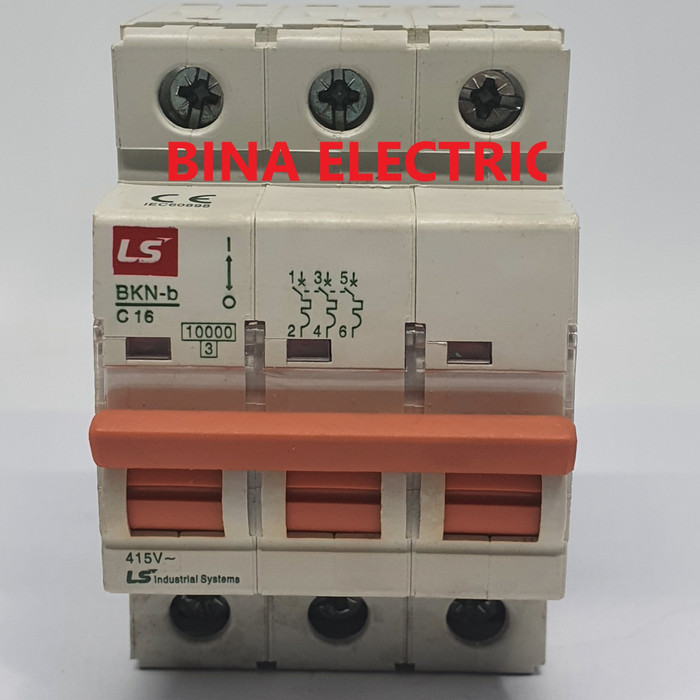 Jual MCB LS BKN 3P 16A 10kA / MCB LS BKN-B 16 Ampere 3 Phase 10 kA - Jakarta Pusat - Bina ...