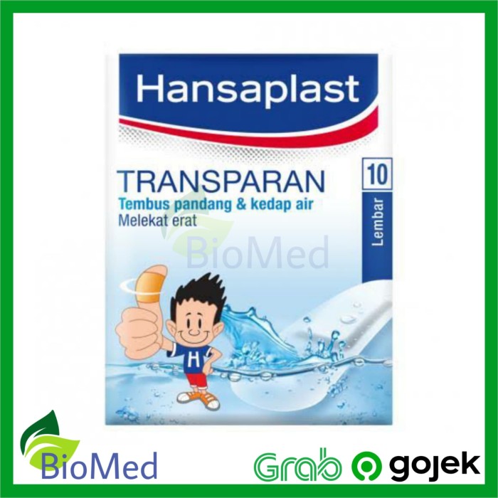 Jual HANSAPLAST Transparan isi 10 - Plester Bening untuk Luka - Kota Bandung - BioMed Bandung ...