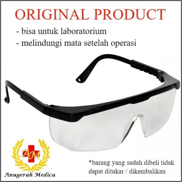Jual Kacamata Goggle untuk Laboratorium, Praktikum, Chemical, atau ...