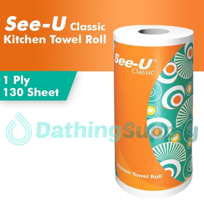 Jual Tissue See-U Classic Kitchen Towel Roll Tisu Rol Dapur See U Tissu ...