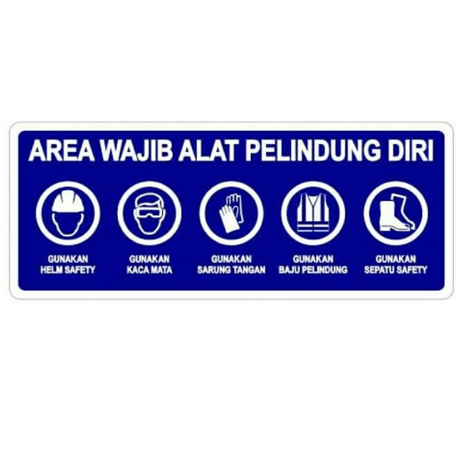 Jual akrilik sign board gambar gunakan apd alat pelindung diri - Kota ...