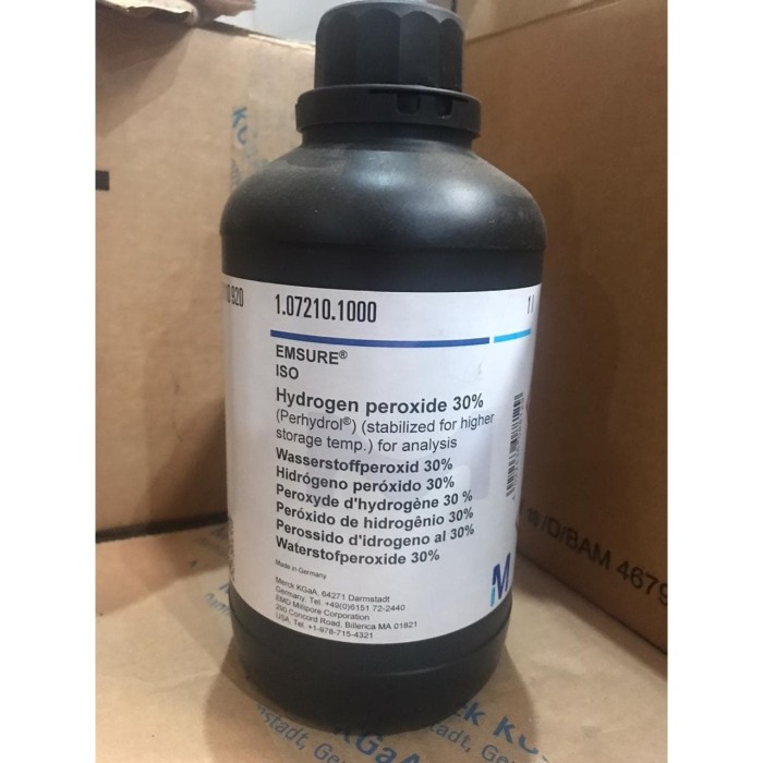 Jual MERCK 1.07210.1000 / Hydrogen Peroxide / 107210 / 1L / H2O2 ...