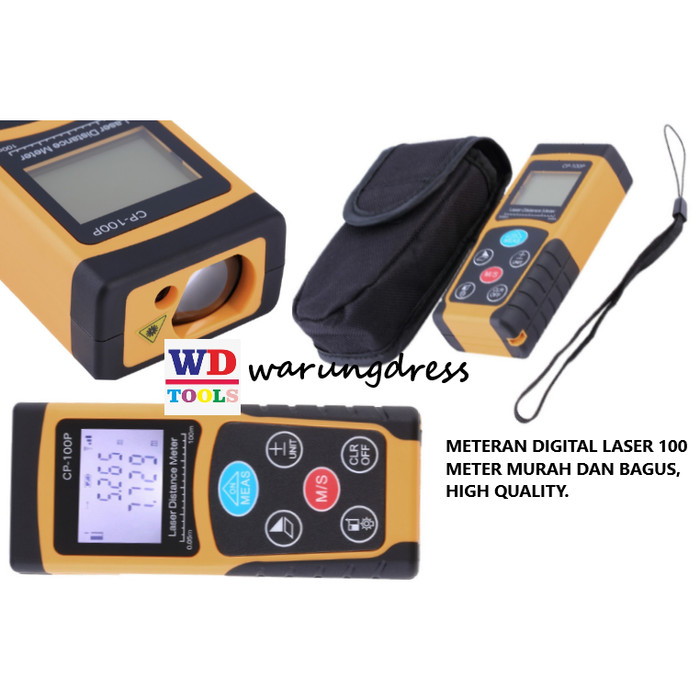 Jual meteran Digital Laser 100 MTR Distance Meter digital laser MURAH ...