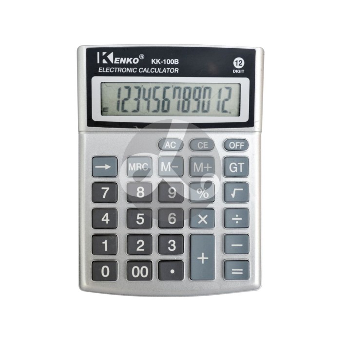 Jual Kalkulator Kenko Practical Calculator Kenko KK-100B 100 B 12 Digit ...