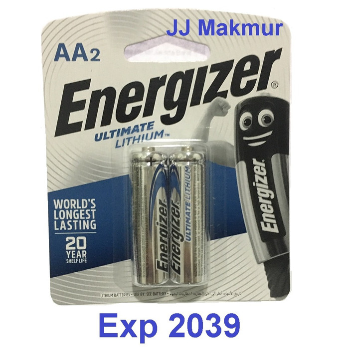 Jual Baterai Energizer Ultimate Lithium AA isi 2pcs - Batere Battery a2 ...