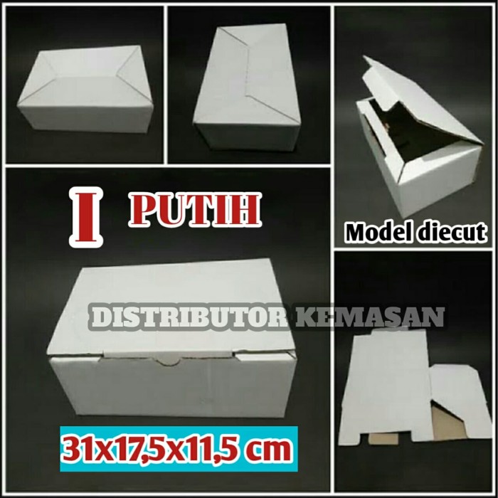 Jual KOTAK TIPE I PUTIH KARDUS KARTON BOX PACKING CORRUGATED BARU POLOS ...