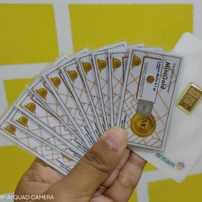 Jual Minigold 0,05 Gram Emas Mini Antam Koin Emas Murni - Kota Semarang ...