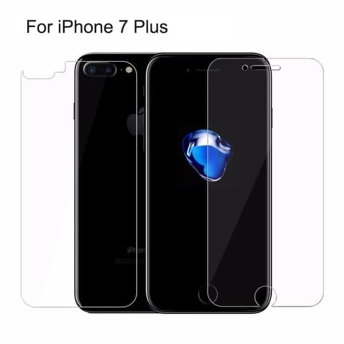 Jual TEMPERED GLASS IPHONE 7 PLUS DEPAN BELAKANG CLEAR HD HIGH QUALITY ...