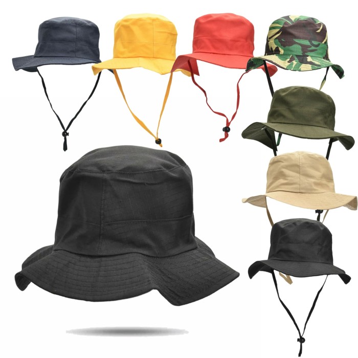 Jual Topi Rimba / Rimba Hat / Topi Hiking / bucket Hat / topi gunung ...