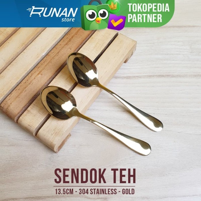 Jual Sendok Teh Emas - Tea Spoon Gold - Sendok Kopi Hotel Serving Spoon ...