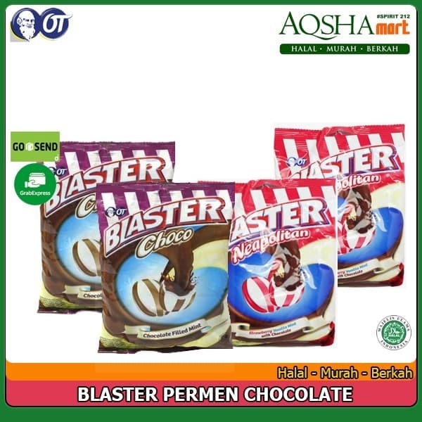 Jual BLASTER PERMEN NEAPOLITAN CHOCO CANDY CHOCOLATE FILLED MINT PACK ...