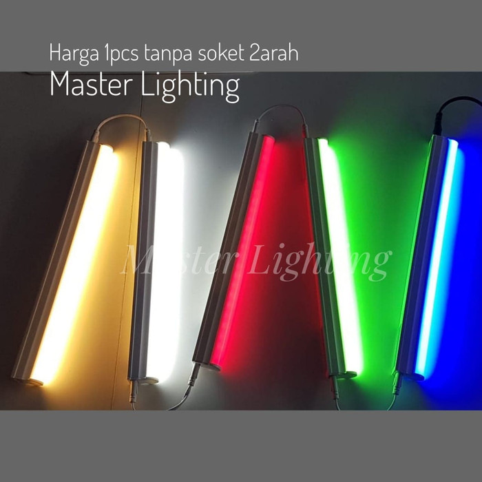 Jual Lampu neon T5 LED 12W 90cm putih warm white merah biru hijau 12watt - Merah - Jakarta Pusat ...