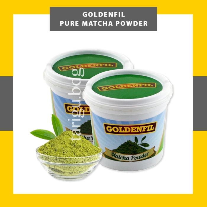 Jual PURE MATCHA POWDER GOLDENFIL 25GR - BUBUK MATCHA TEH ASLI JEPANG ...