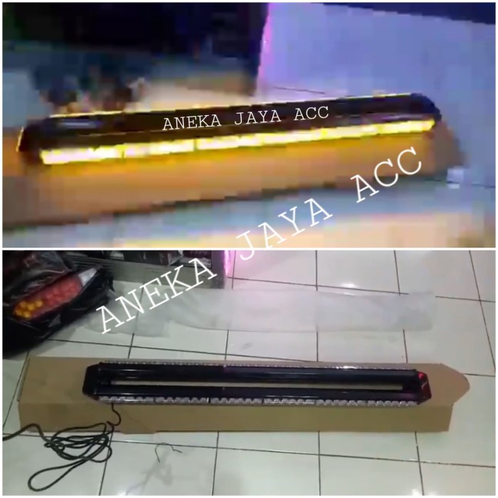 Jual lampu strobo polisi Damkar led 90cm 4 sisi atap mobil - nyala ...