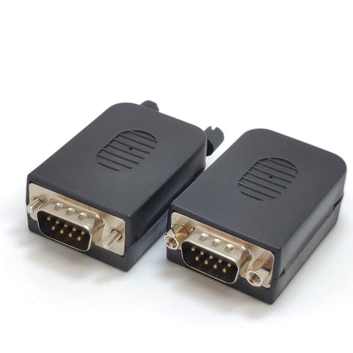 Jual Male DB9 Port Serial RS232 RS485 9pin plus Box Shell Case - With ...