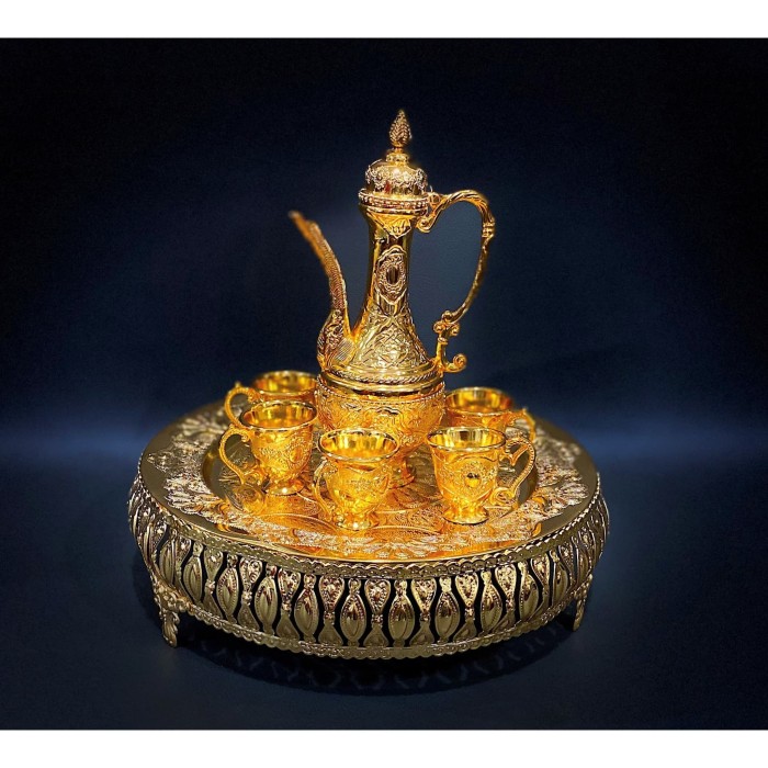 Jual Teko Arab Aladin Set 7pcs Gold (High Stand) - Jakarta Barat ...