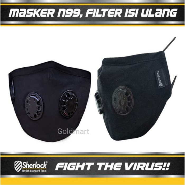 Jual Masker N99 / Masker Polusi / Motor / Virus / Sherlock Masker ...